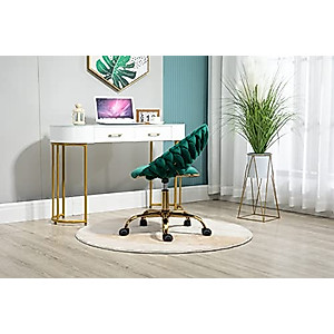 FATFISH Computer Chair Office Chair Adjustable Swivel Chair Fabric Seat Home Study Chair