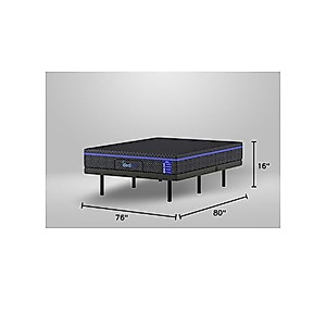 iDealBed G4 Nova Luxury Memory Foam Mattress + 4i Custom Adjustable Bed, Pressure Relief Support, Cooling Temp Regulation, Advanced Silent Operation, Massage (Nova Firm, King)