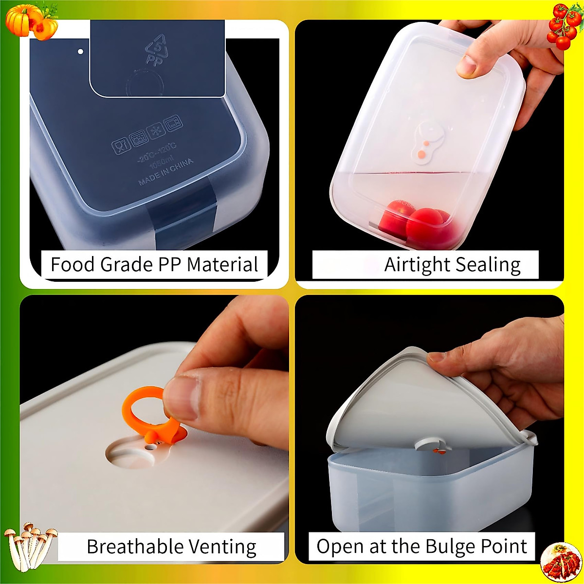 LUQPX 6 Pack Small Plastic Food Storage Containers with Lids & Labels, BPA-Free Food Grade Reusable Lunch Box for School/Work/to go, Freezer Storage Box for Leftovers/Dessert/Sauces/Jam/Oatmeal/Fruits