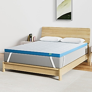 FP FLEXPEDIC FLEXEDIC 2 Inch Mattress Topper King, Premium Soft Topper for Cooling Sleep, Non-Slip Design with Removable & Washable Cover, CertiPUR-US Certified