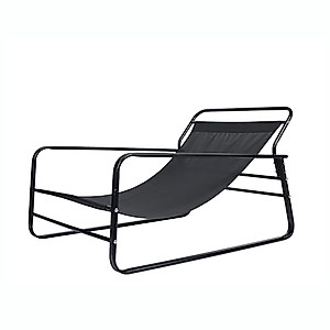 HomeMiYN Sofa Bed Accent Recliner Chair Modern Steel Frame Soft Chair for Living Room, Bedroom (Orange)