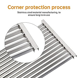 OTAMECE 17.4 Inches Grill Grates Replacement Part for Weber Spirit 300 Series,Spirit 700