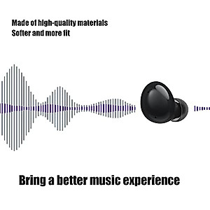 Ear Tips for Samsung Galaxy Buds 2 True Wireless Earbuds Noise Cancelling 6pcs Silicone Ear Buds Anti-Slip Replacement, Fit in The Charging Case (Red)