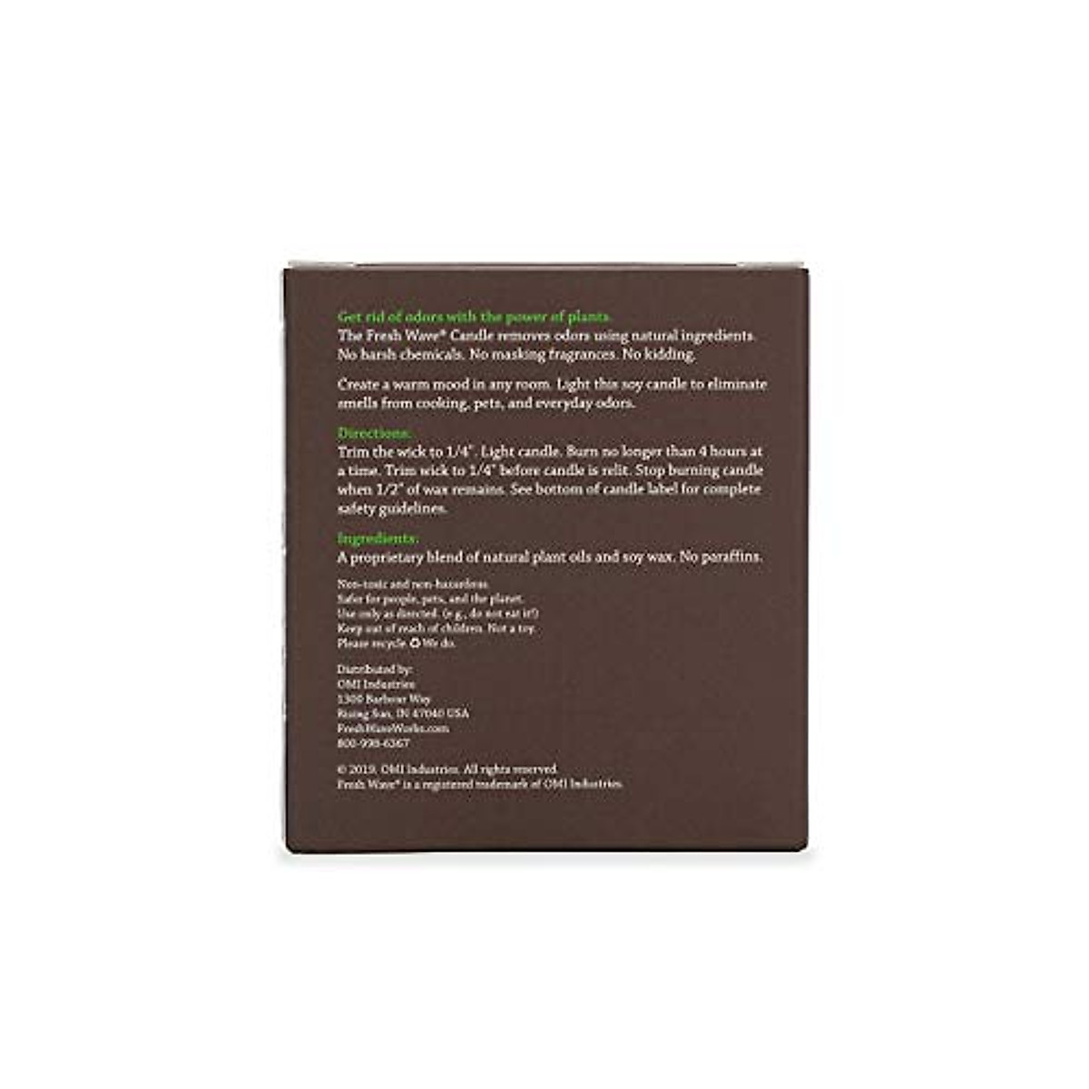 Fresh Wave Odor Removing Candle, 7 oz. | Safer Odor Relief | Burns at Least 30 Hours | Natural Plant-Based Odor Eliminator | Odor Absorbers for Home | Clean-Burning Soy & Beeswax