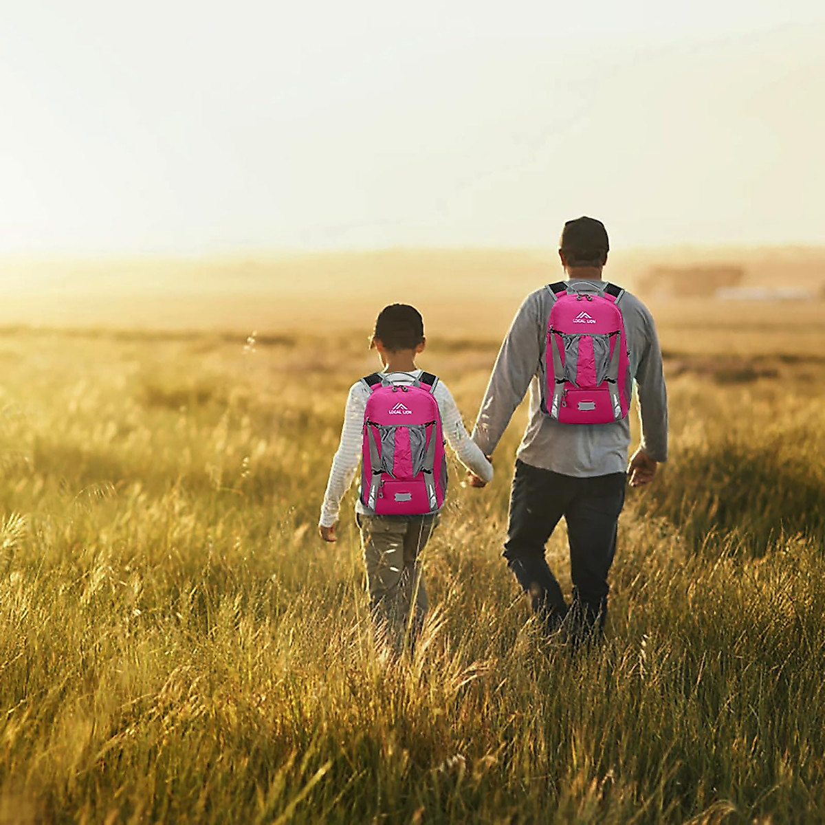 LOCALLION 20L Hiking Daypack Ultralight Bike Rucksack Backpack Outdoor Sports Daypack for Running (red)