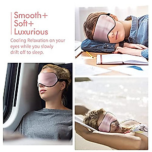 LC-dolida Sleep Headphones,Sleep Mask Bluetooth Wireless Music Eye Mask, Sleeping Headphones for Side Sleepers Sleep Mask with Bluetooth Headphones Ultra-Thin Stereo Speakers Perfect for Sleeping