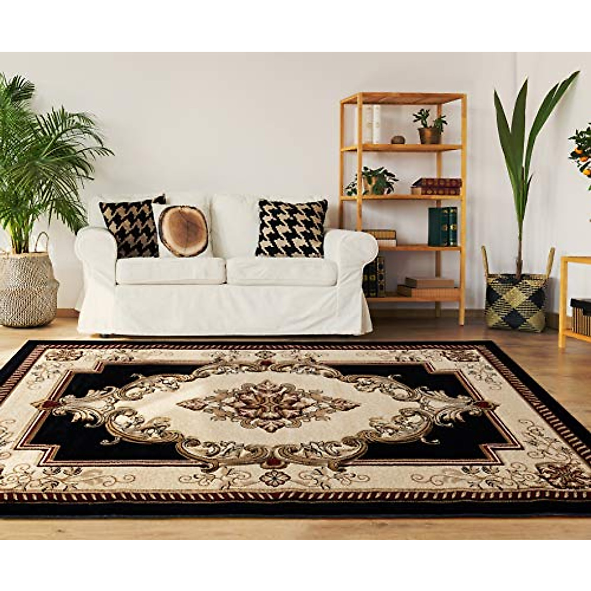 United Weavers of America Bristol Fallon Black Area Rug, 5'3" x 7'6"