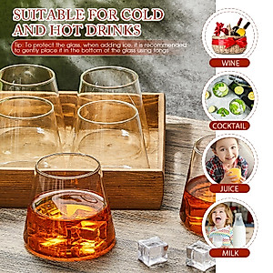 Zubebe Set of 10 Stemless Wine Glass Stemless Wine Glasses Drinking 12 oz Modern Wine Glasses Stemless Dishwasher Safe Gifts