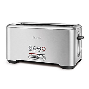 Breville Bit More 4-Slice Toaster, Brushed Stainless Steel, BTA730XL
