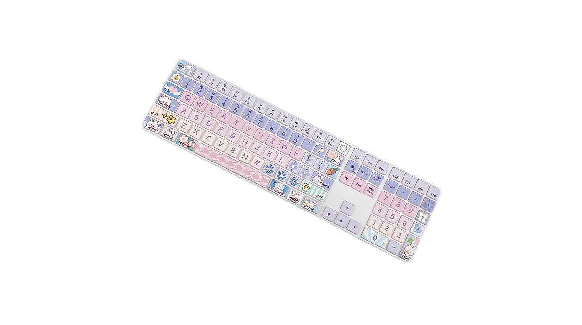 Cute Bunny Keyboard Cover for Apple iMac A2520