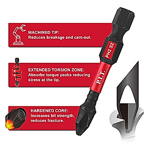 P.I.T. 1/4 Inch Micro Ratchet with 1/4", 3/8", and 1/2" Drive Socket Adapter Bit Set, Impact Phillips Driver Bit Magnetic Extension Bit, For putting together furniture,scooters or bikes