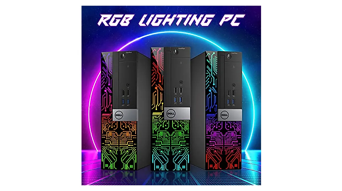 Dell OptiPlex Gaming Desktop RGB Lights Computer Intel Core i5 3.20GHz ...