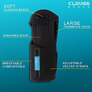 Night Sleep Wrist Brace for carpal tunnel, Adjustable Wrist Pain support for Men and Women- Fits Left & Right Hand - Wrist Sleep Support Stabilizer with Aluminum Splint for Injuries,Sprain (Pink)