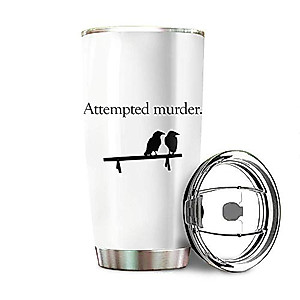 Attempted Murder Stainless Steel Tumbler 20oz & 30oz Travel Mug