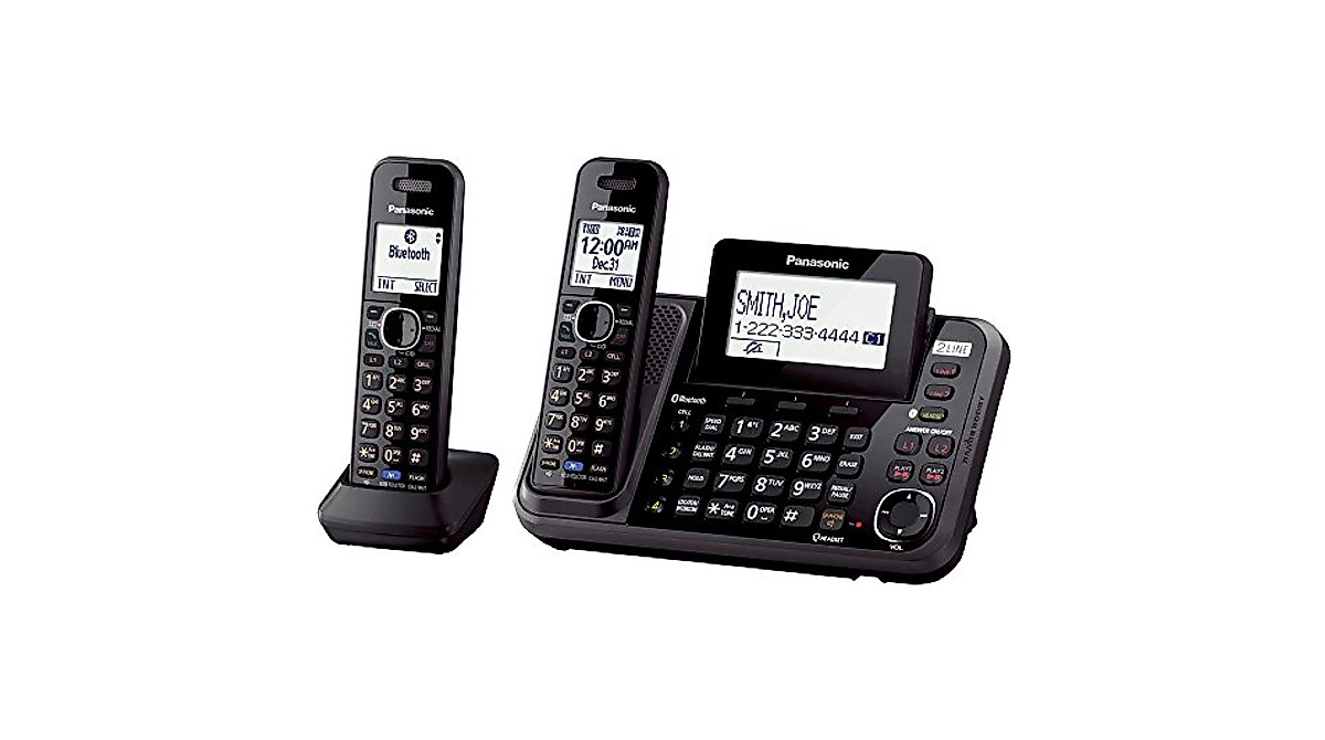 Panasonic 2-Line Cordless Phone System with Bluetooth & Conference