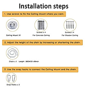 YRYM HT Hammock Chair - Hanging Chair for Bedroom Outdoor Swing Chair for Bedroom Teen Girl Gift Bohemian Style for Patio, Porch, Deck, Yard, Garden