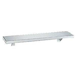 Bobrick 295 Stainless Steel Shelf, Satin Finish, 16" Length x 5" Width
