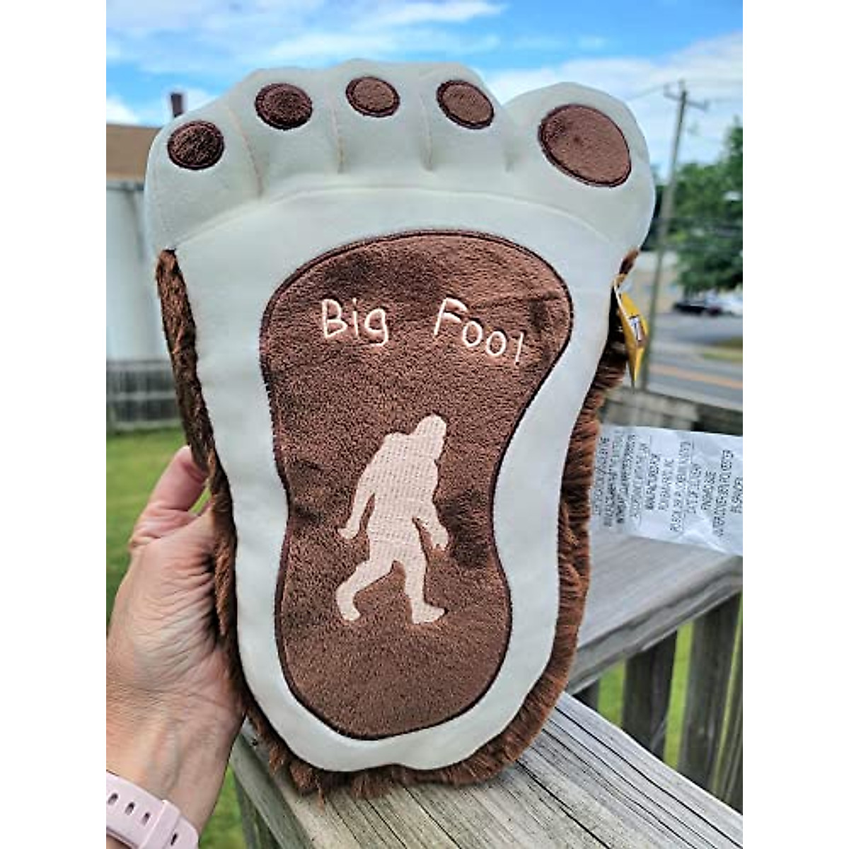 Wilcor Bigfoot Yeti Paw Pillow 13inch Comfy Cozy Squishies Stuffed Animal Plush Sasquatch