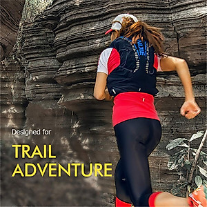 AONIJIE 5L/12L Men Women Running Vest Pack Hydration Backpack Outdoor Sports Bag for Marathon Cycling Hiking (12L# Orange+2 Pcs Soft Flasks (450ml), L/XL(40.16-45.27inch))