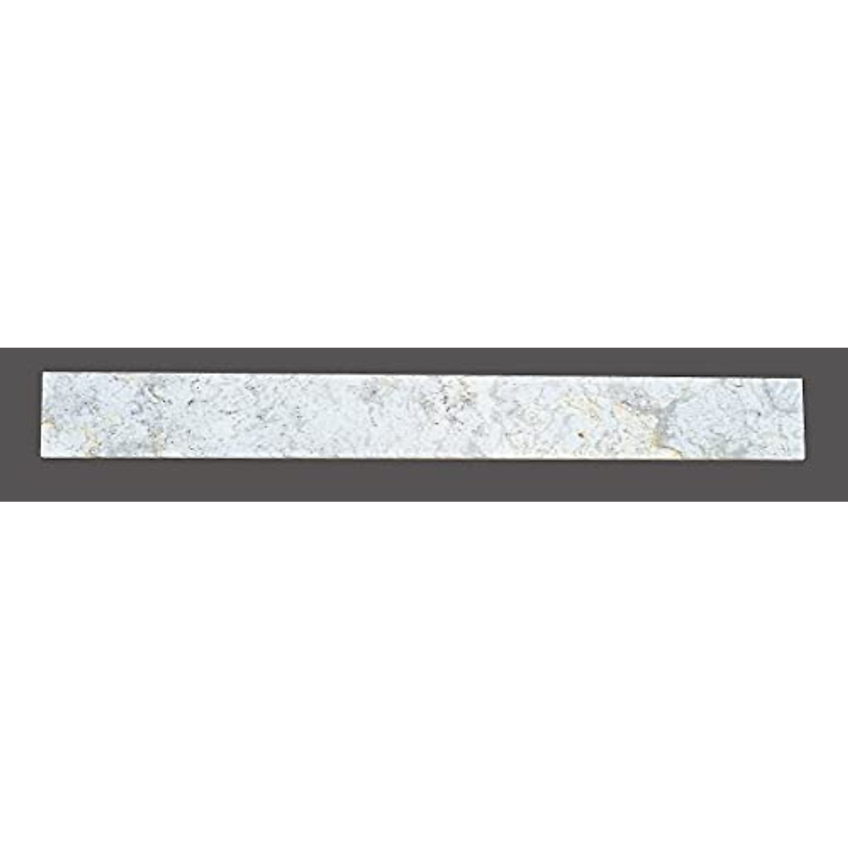 TR Stones River White Granite Threshold | Marble Saddle | Beveled (42" x 4")