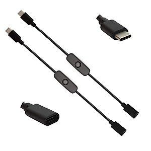 iUniker [2-Pack] Raspberry Pi Power Switch, Raspberry Pi 4 Power Switch Power Supply Cable USB C Power Switch Type-C Power Switch for Raspberry Pi 4 (Only Work for Raspberry Pi 4)