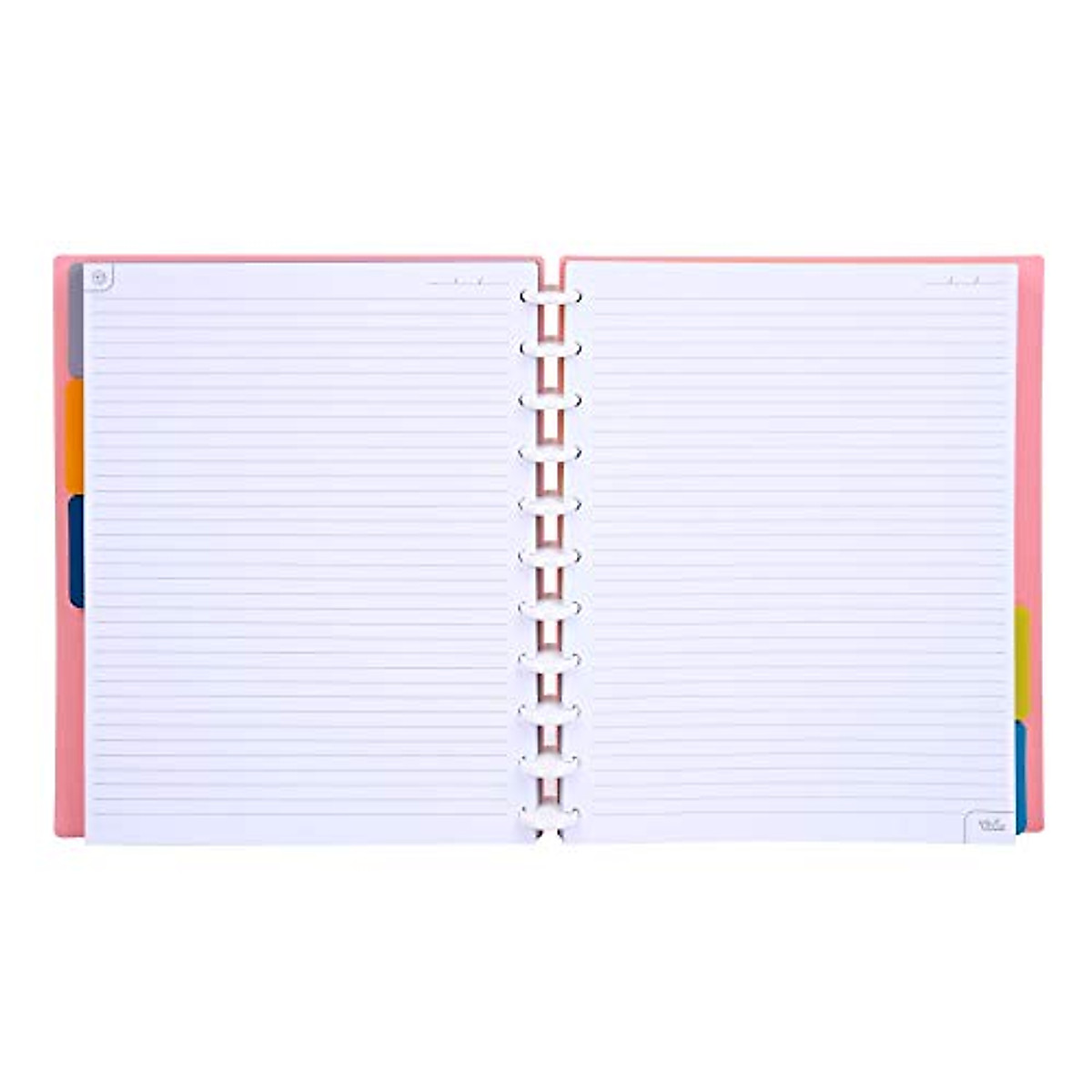 Talia Discbound Notebooks, Planner, Customizable, (Salmon, Letter (8.5in x 11in))