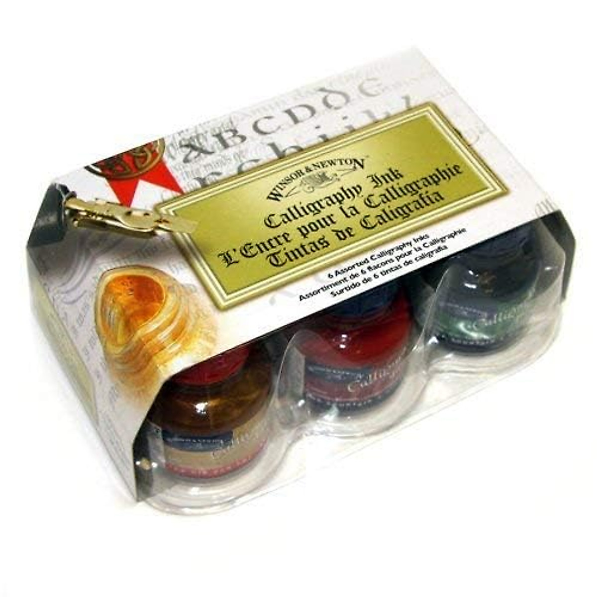 Winsor & Newton Calligraphy 6-Jar Ink Set, 30ml