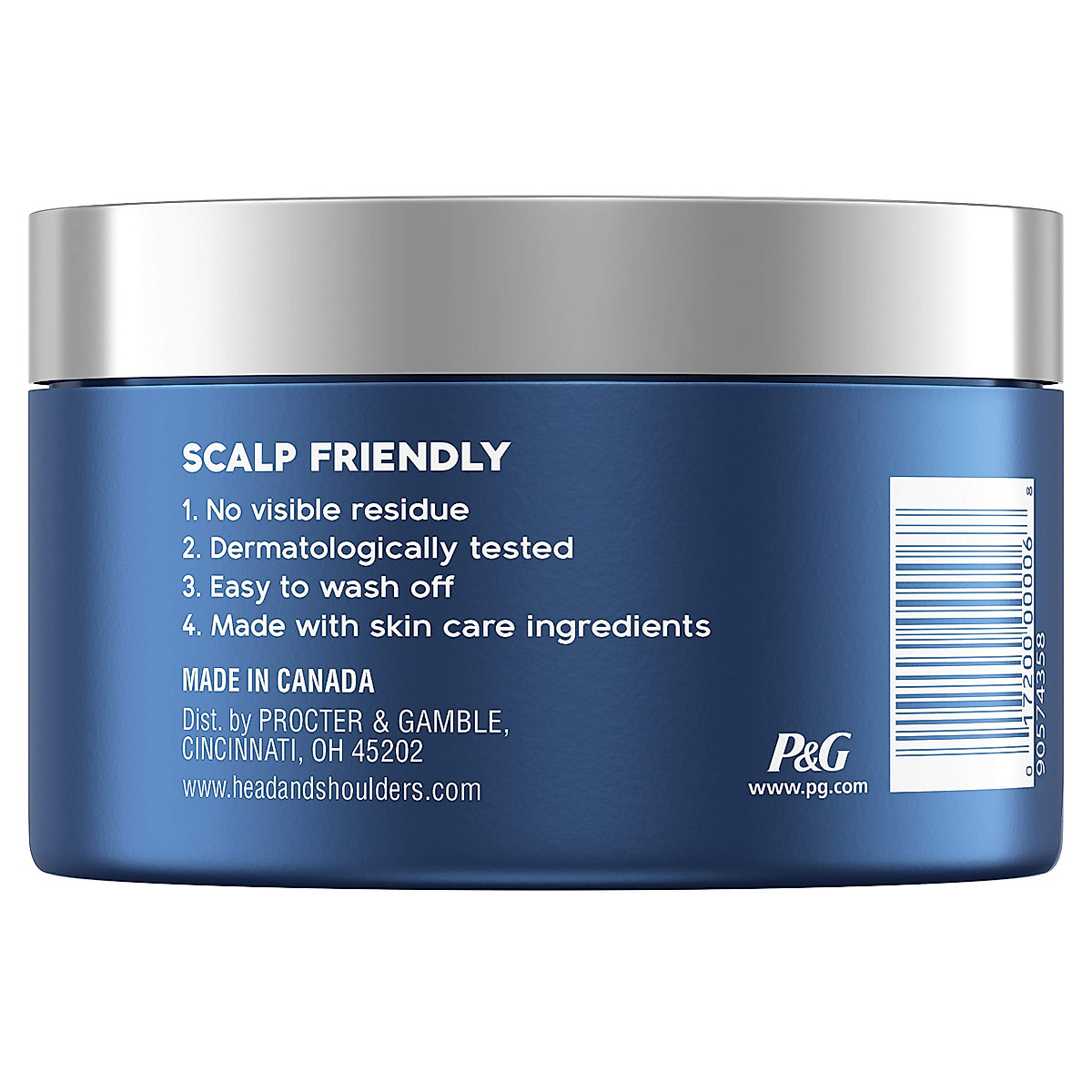 Head & Shoulders Anti-Dandruff Molding Hair Clay for Men, Strong Hold, Matte Finish, 3 Oz