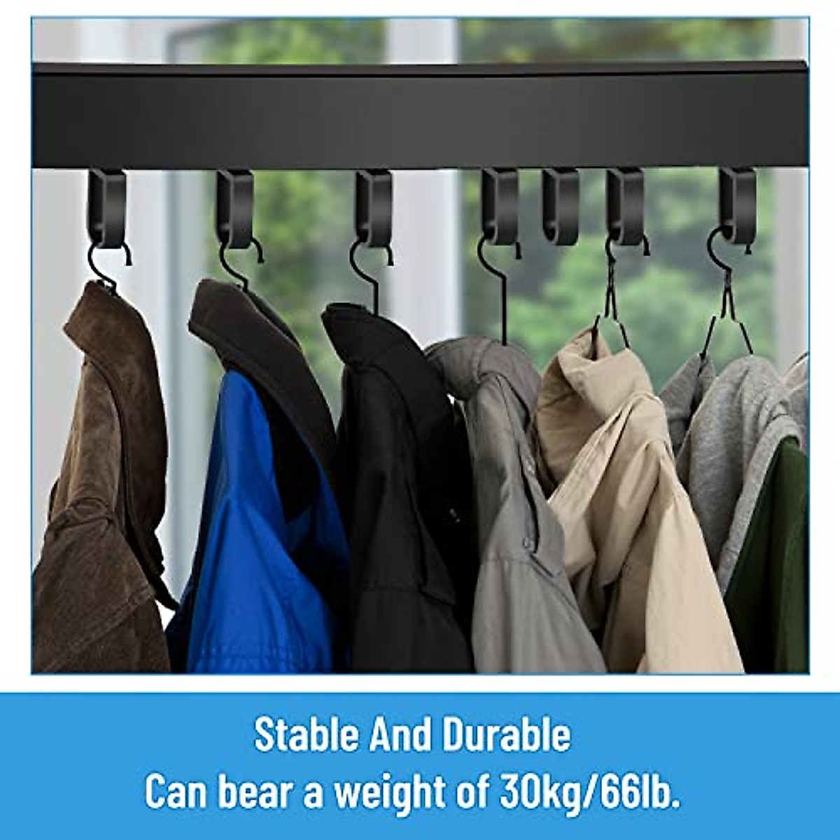 Globalstore Clothes Drying Rack, Laundry Drying Rack Clothing 3-Fold Wall Mounted Drying Rack Drying Rack Clothing Foldable for Hanging Clothes Retractable Clothing Drying Rack for Indoor Laundry