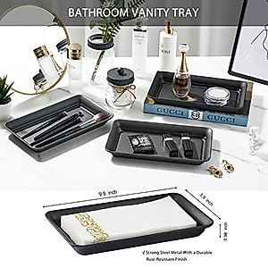 White Mason Jar Bathroom Accessories Set 8 Pcs - Lotion Soap Dispenser,Toothbrush Holder,2 Apothecary Jar Canisters, Flower Vase,Soap Dish,Vanity Tray,Storage Organizer Basket Bin (Grey)