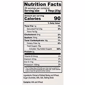 Anthony's Malted Milk Powder 1.5lb, For Ice Cream, Milk Shakes, and Baking, Non GMO, Made in USA