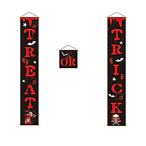 Halloween Door Decorations for Home Couplet Outdoor Hanging Banner Party Decoration Curtain Couplet Halloween Festival Supplies