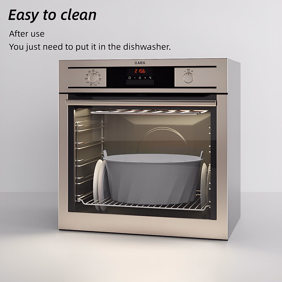 Slow Cooker Liners, Silicone Crock-Pot Liners Reusable&Safe, Non-toxic&Odorless,Oval Silicone Slow Cooker Liners for Crock Pot Superior To Plastic Cooking Bags Inserts 6-7QT 2 Pcs