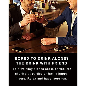 Whiskey Stones Gift Set, My Love My Hero Whiskey Gifts for Men Dad, Christmas Stocking Stuffers, Unique Birthday, Valentines, Anniversary, Retirement Gifts Ideas for Boyfriend Husband Brother