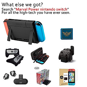 Antank Gulikit Attached Power Bank for Switch, 10000mAh 5V/3A Fast Charging Portable Charger, Rechargeable Backup Battery Pack Charging Case Compatible with Switch for Extending 10+ Playing Hours