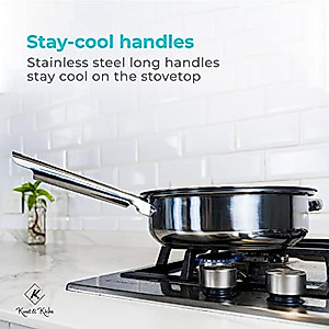 Kunst & Küche Constance Series 12 PCS Stainless Steel Pot Cookware Set Kitchen