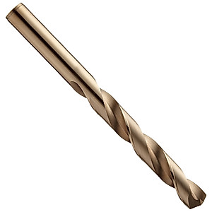 Chicago Latrobe 550 Series Cobalt Steel Jobber Length Drill Bit Set with Metal Case, Gold Oxide Finish, 135 Degree Split Point, Metric, 25-piece, 1.0mm - 13.0mm in 0.5mm increments (Pack of 1)