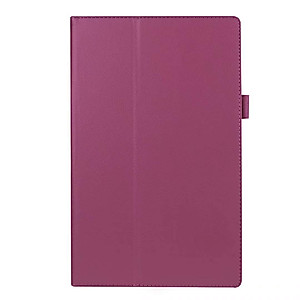 for Amazon All-New Kindle Fire HD10 7th 9th Generation Smart Cover, Ultra Slim Folio Stand Auto Sleep/Wake Up Leather Case for All New Fire HD 10 (2017 Release) (2019 Release) 10.1 inch (Li-Purple)