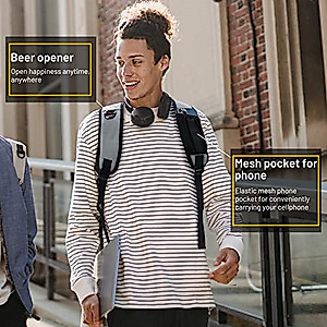 MIER Cooler Backpack Insulated Large Soft Coolers Bag, 30 Can Leakproof Ice Chest Lunch Backpacks for Men and Women for Beach Work Travel Picnic, Grey