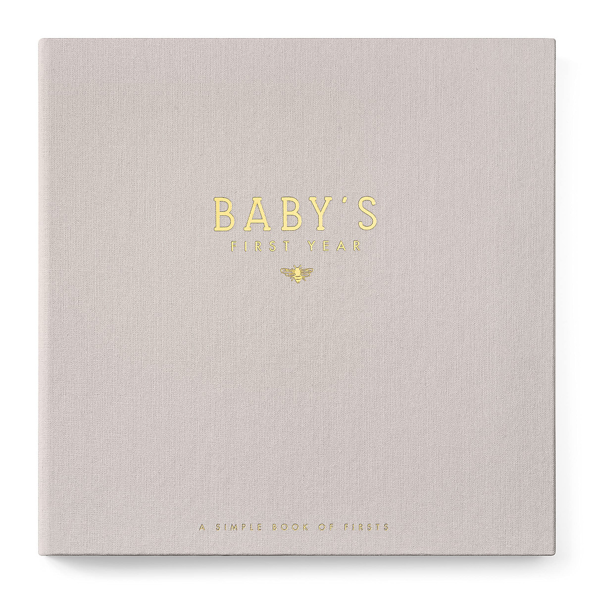 Lucy Darling Baby Memory Book, Luxury Baby First Year Book & Photo Album for Baby Boy/Girl, Keepsake Baby Books & Journals, Gender Neutral Memories & Milestone Book, Pregnancy Gift - Honey Bee
