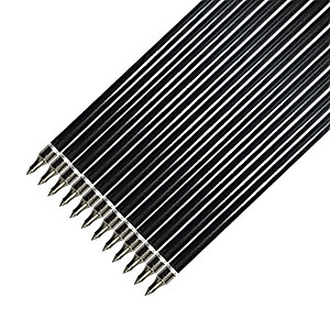 NIKA ARCHERY 12X 16 Crossbow Bolts Fiberglass Arrows with Flat Nock for Outdoor Hunting