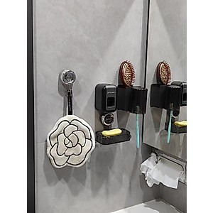 RPS-IND Rotating Vacuum Suction Cup Hooks, No Drilling No Pasting Heavy Duty Towel Shower Hanger,Removable Reusable Window Glass Door Suction Wall Holders for Bathroom Kitchen Bedroom Travel,2 pcs