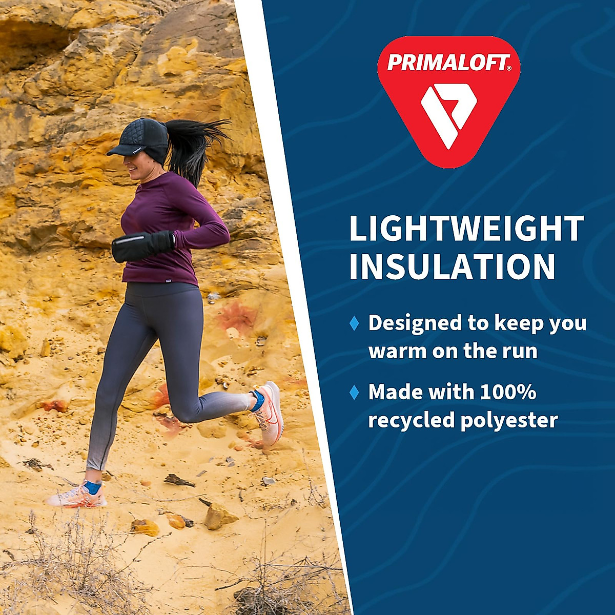 TrailHeads Women's Winter Ponytail Hat | Trucker Hat with Drop Down Ear Warmers | Quilted Hat - Black