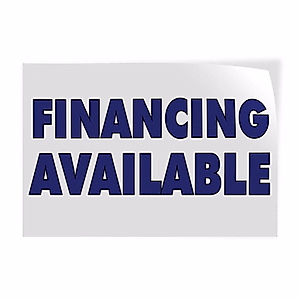Financing Available #1 Indoor Store Sign Vinyl Decal Sticker 8"