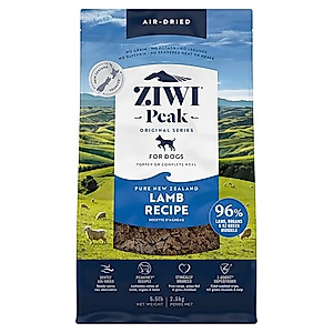 Ziwi Peak Daily Dog Gently Air Dried Grain Free New Zealand Lamb Recipe 2.5kg