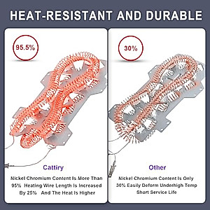 Dryer Heating Element（DC47-00019A）for Samsung, Thermal Fuse（ DC96-00887A） and （DC47-00016A）, Thermostat （DC47-00018A ）Dryer Repair Kit Replacement