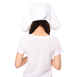 Sanrio Cinnamoroll Fluffy Beanie Cap Soft Warm Winter Head wear White