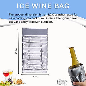 Active Wine Cooler, Freezer Sleeve, Cooler- Carrier, Quick Cooling, Cooling and Keeps Your Drink Cold Keep Cool and Chill Champagne Wine (2 Packs)