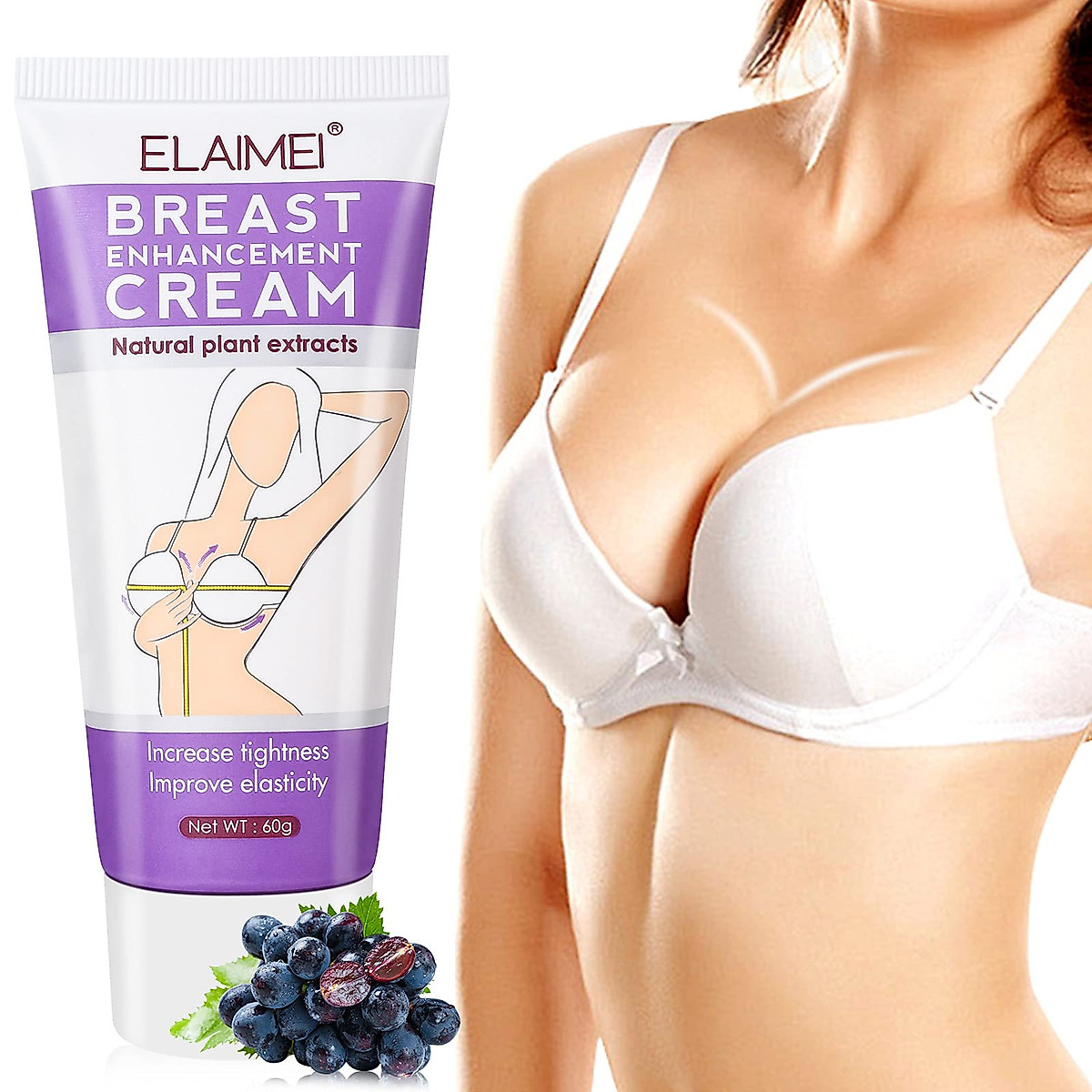 Breast Enhancement Cream, Natural Breast Enlargement Firming and Lifting Cream,Plumps & Lifts your Boobs & Reduce Sagging for Breast for Women All Skin Types