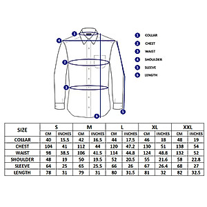 Gollnwe Men's Dress Shirt Long Sleeve Wrinkle-Free Casual Button Down Dress Shirt for Men Grey L